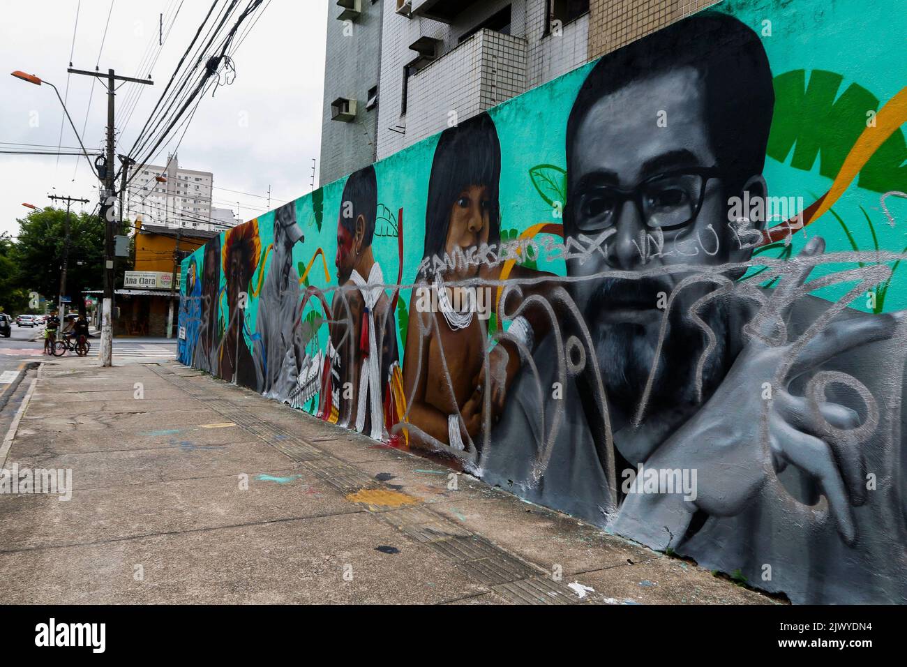 BELÉM, PA - 06.09.2022: MURAL EM HOMENAGEM A DOM E BRUNO EM BELÉM ...