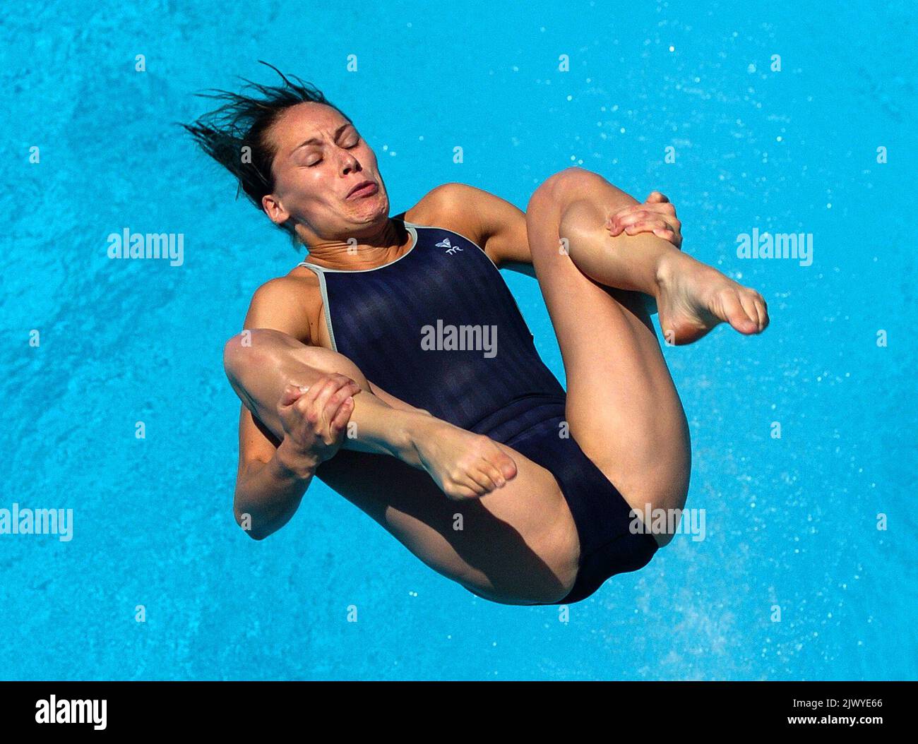 Alex Croak in action during the womans 3 metre springboard event Stock ...