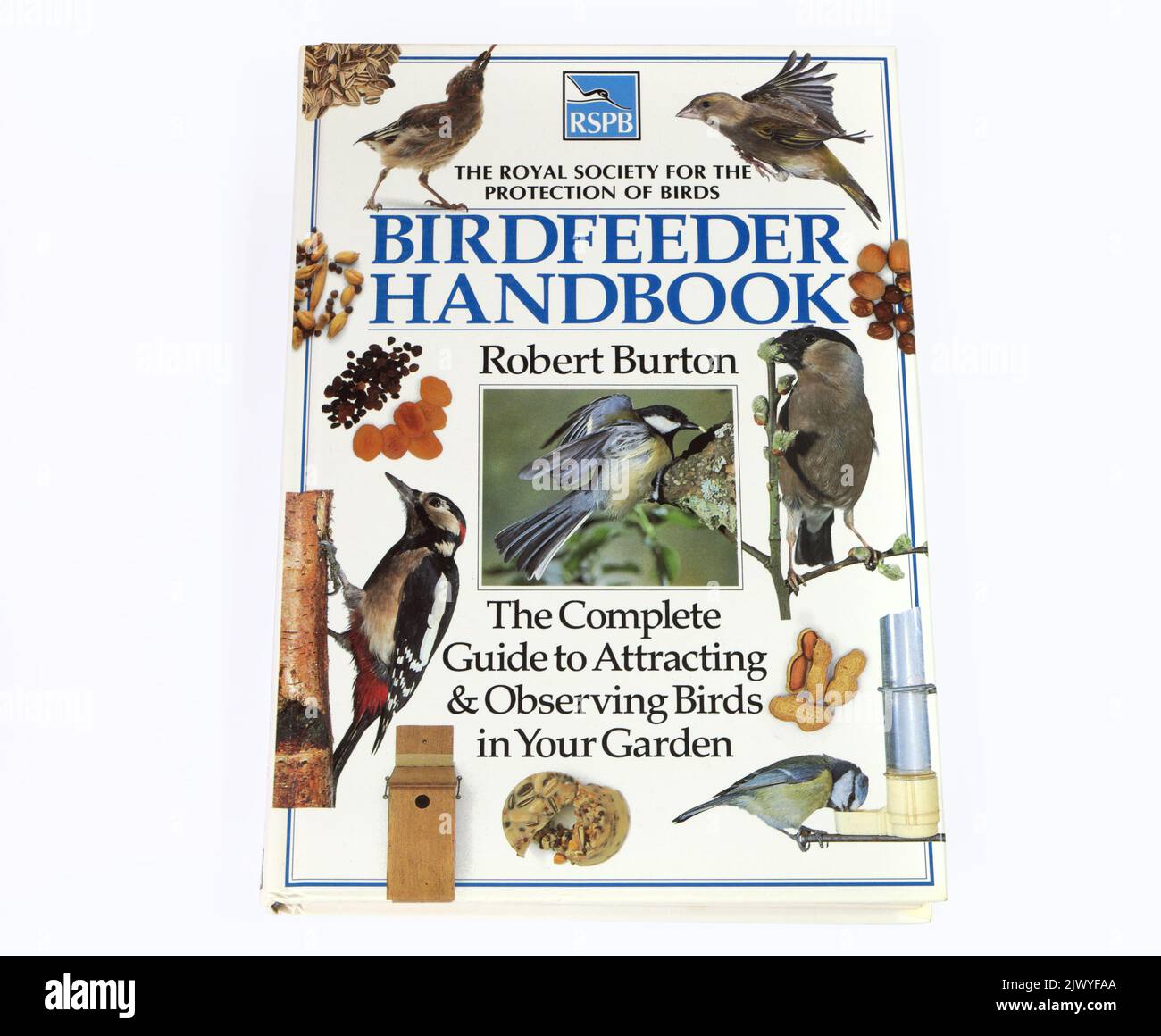 Book cover of Birdfeeder handbook by Robert Burton Stock Photo - Alamy