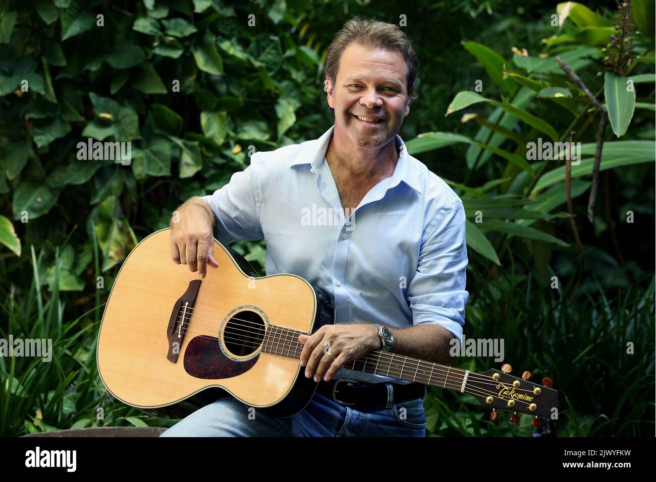 Award winning Australian country music artist Troy Cassar-Daley poses ...