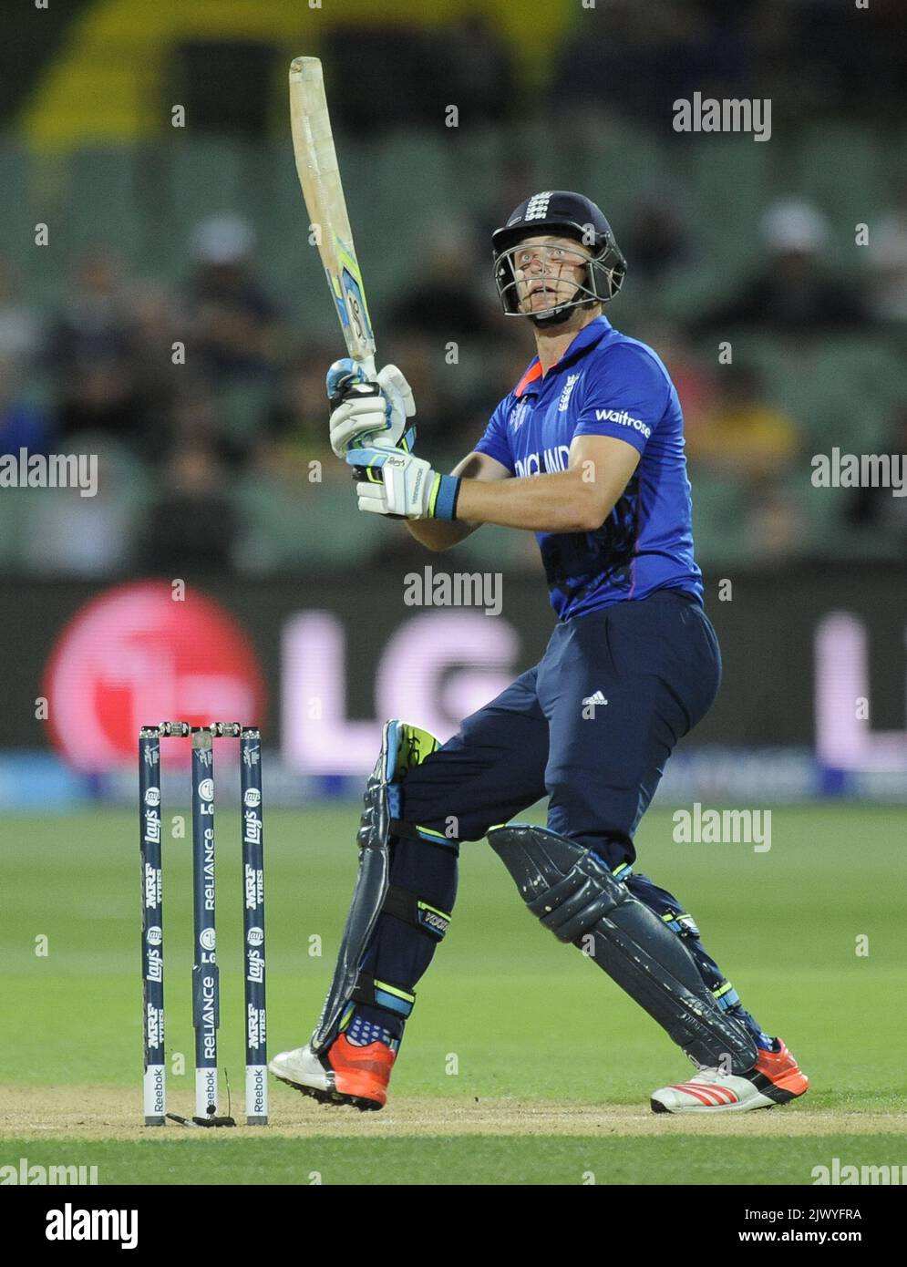 Jos Buttler bats during ICC World Cup Match between England and ...