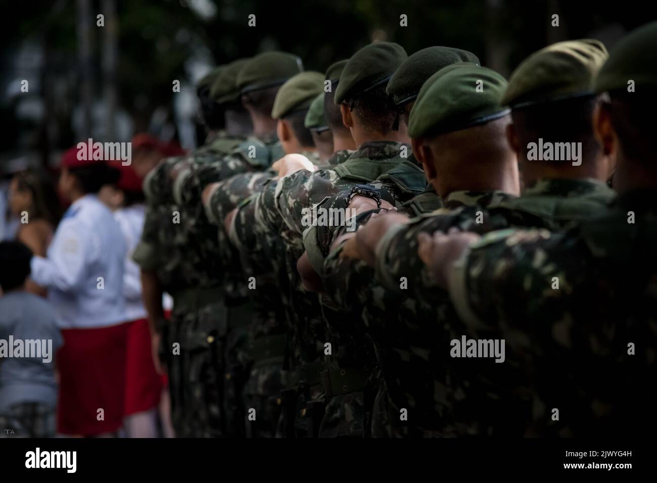 salvador, bahia, brazil - september 7, 2016: Brazilian Army soldiers ...