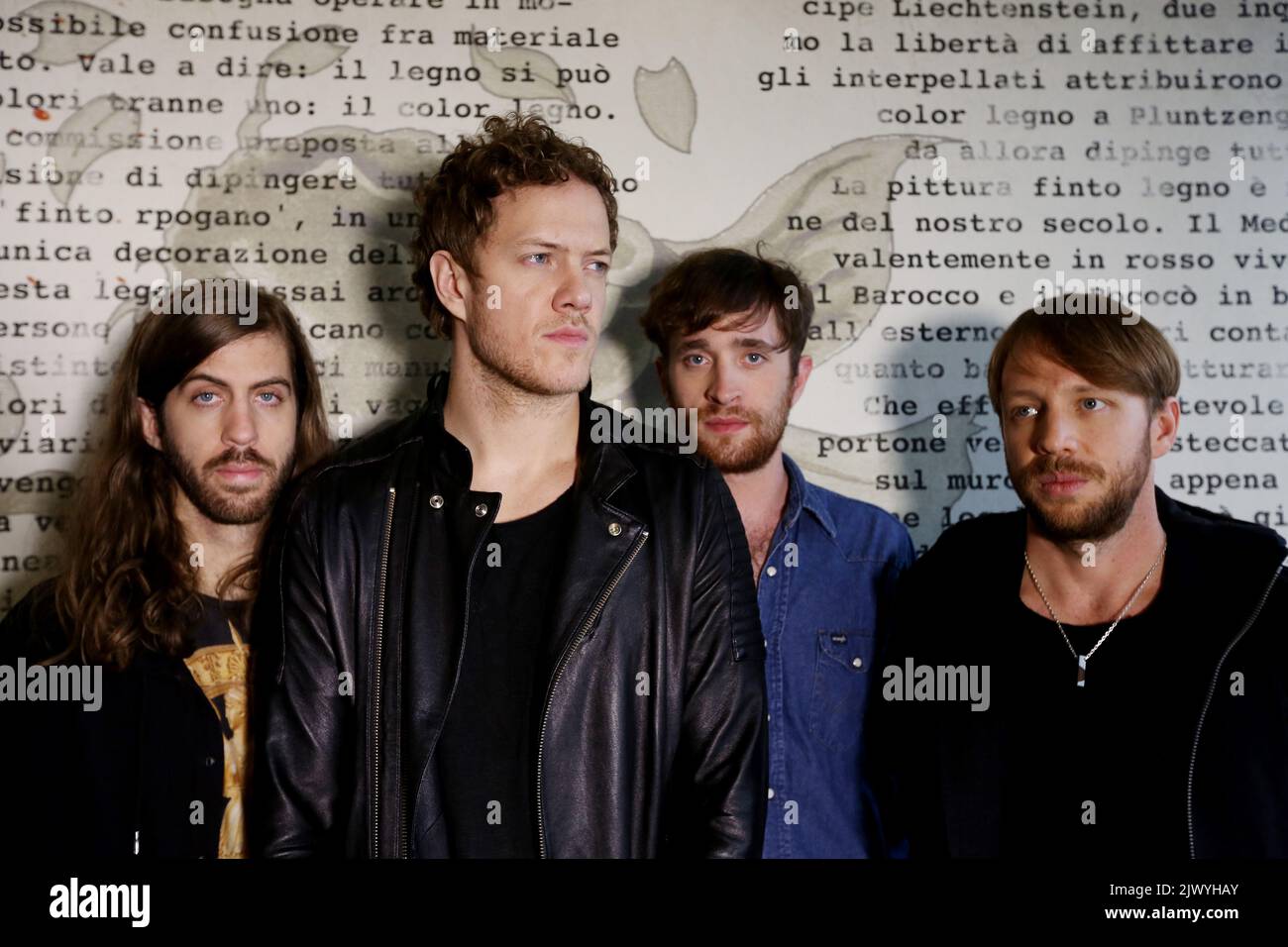 American band Imagine Dragons pictured in Sydney, Monday, March 16 ...