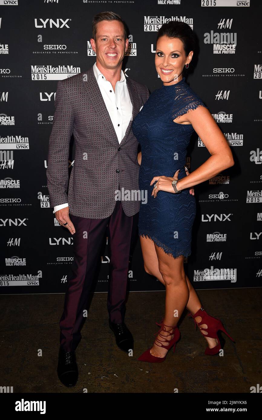 Celebrity Men's Health Man finalist James Courtney and wife Carys ...