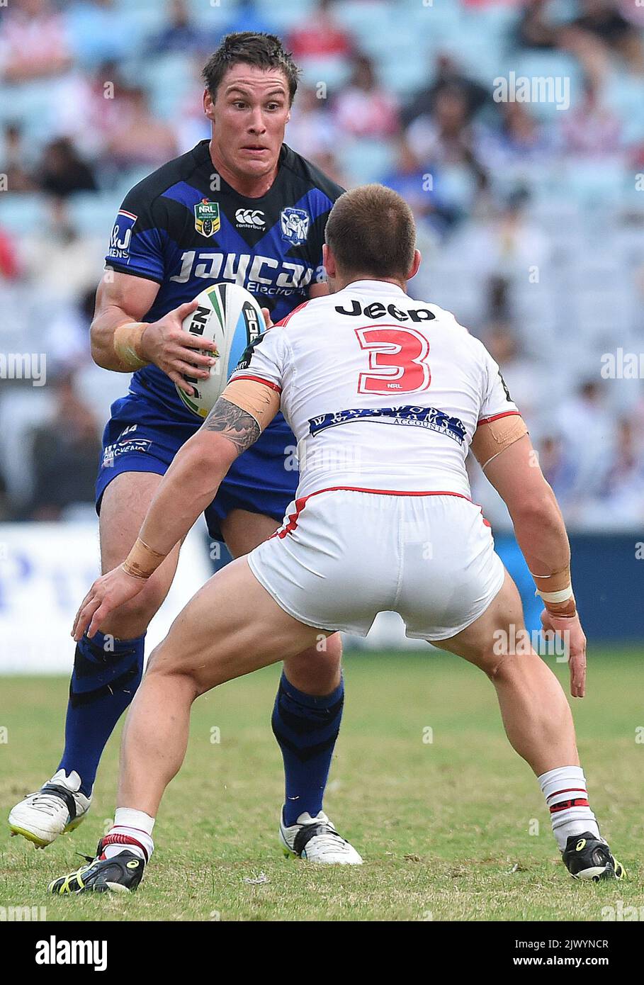 Bulldogs player Josh Jackson in action during their Round 6 NRL match ...