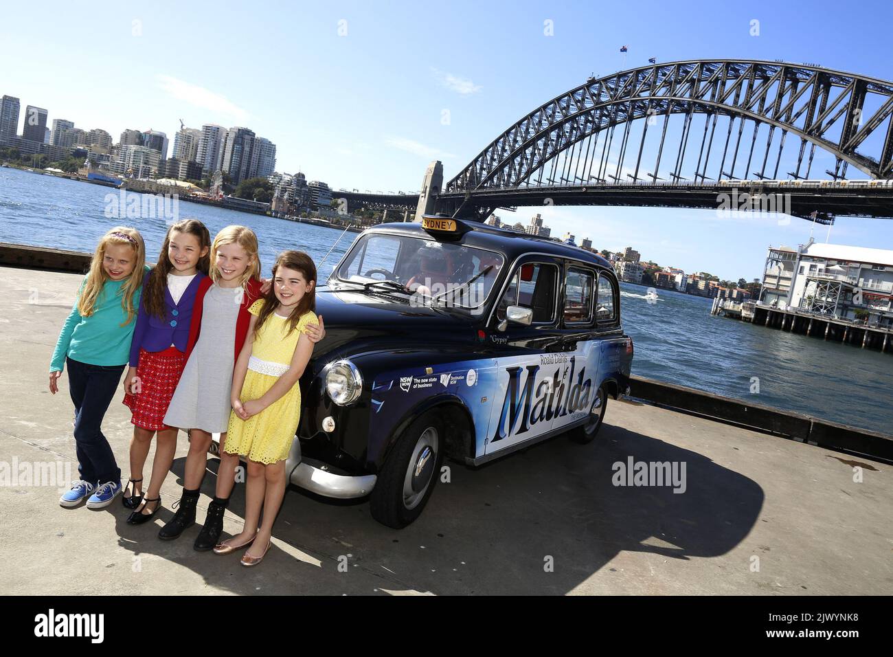 Young actresses (L to R) Georgia Taplin, Bella Thomas, Sasha Rose and ...