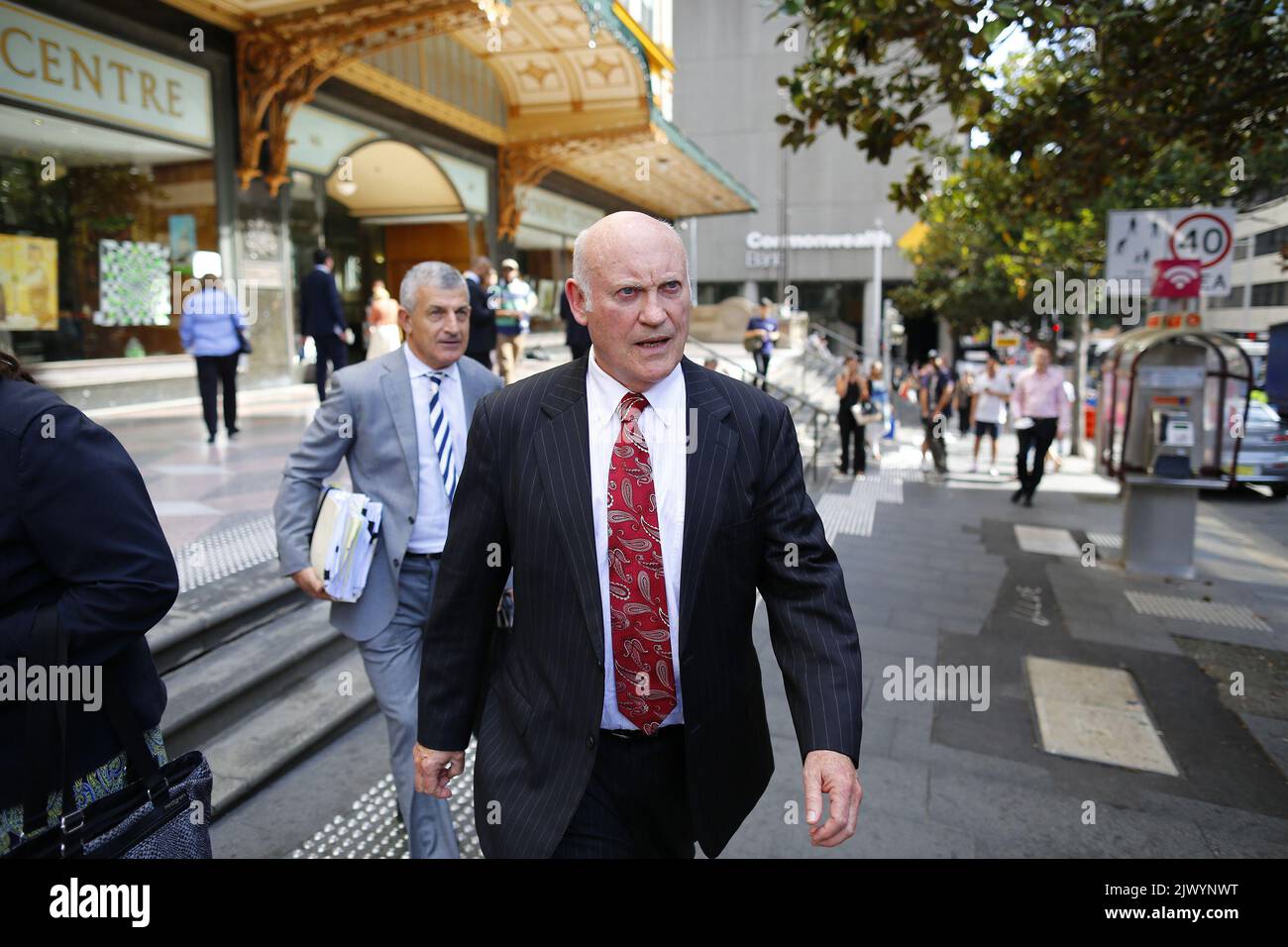 Ian McDonald leaves the Downing Centre court in Sydney. Thursday April ...