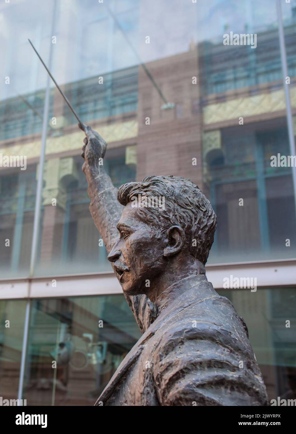 Barcelona, Spain - Dec 29th, 2019: Palace of Catalan Music. Sculpture ...