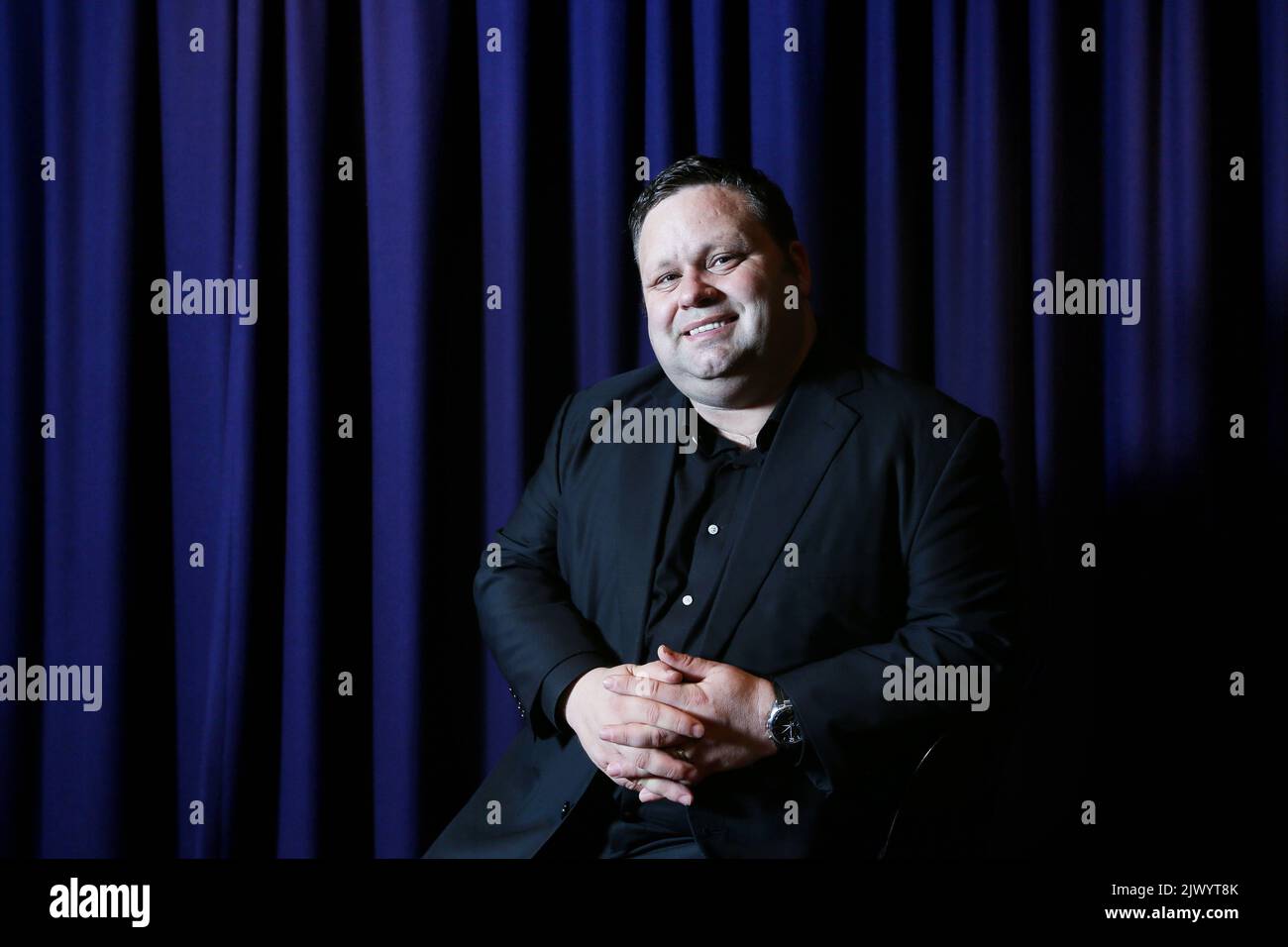 Opera singer and subject of the film One Chance, Paul Potts, poses for ...