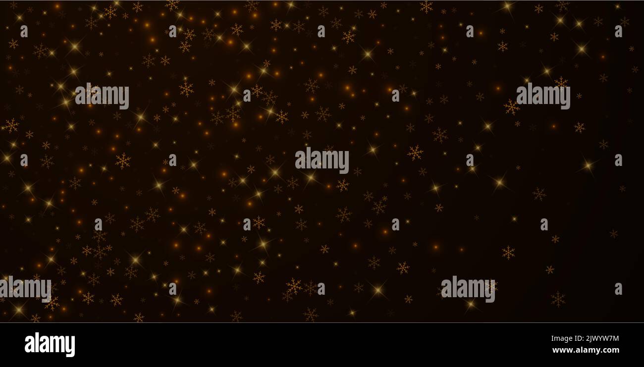 Christmas falling snow background. Subtle flying snow flakes and stars ...