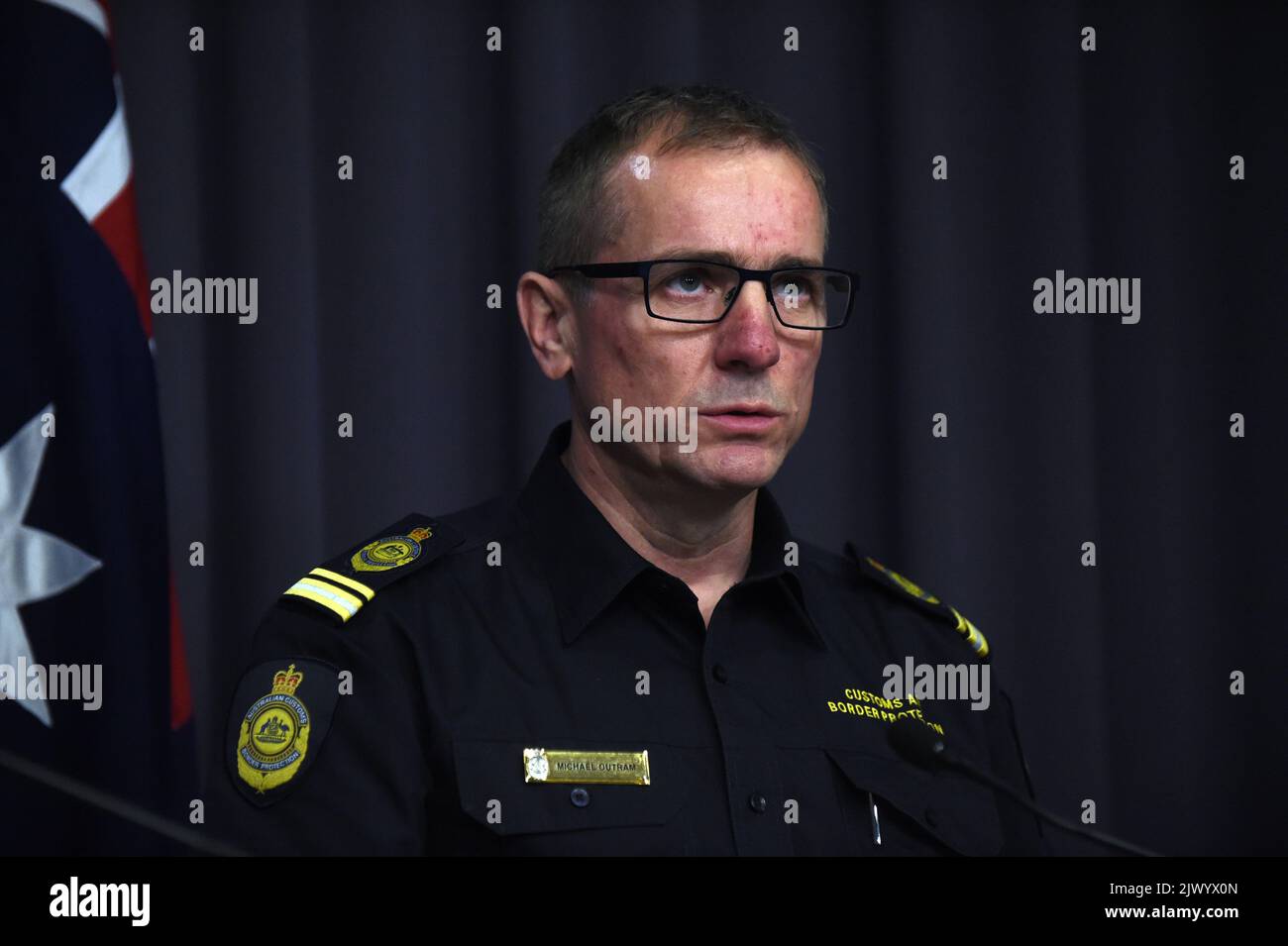 Customs and Border Protection Border Operations Michael Outram at a ...