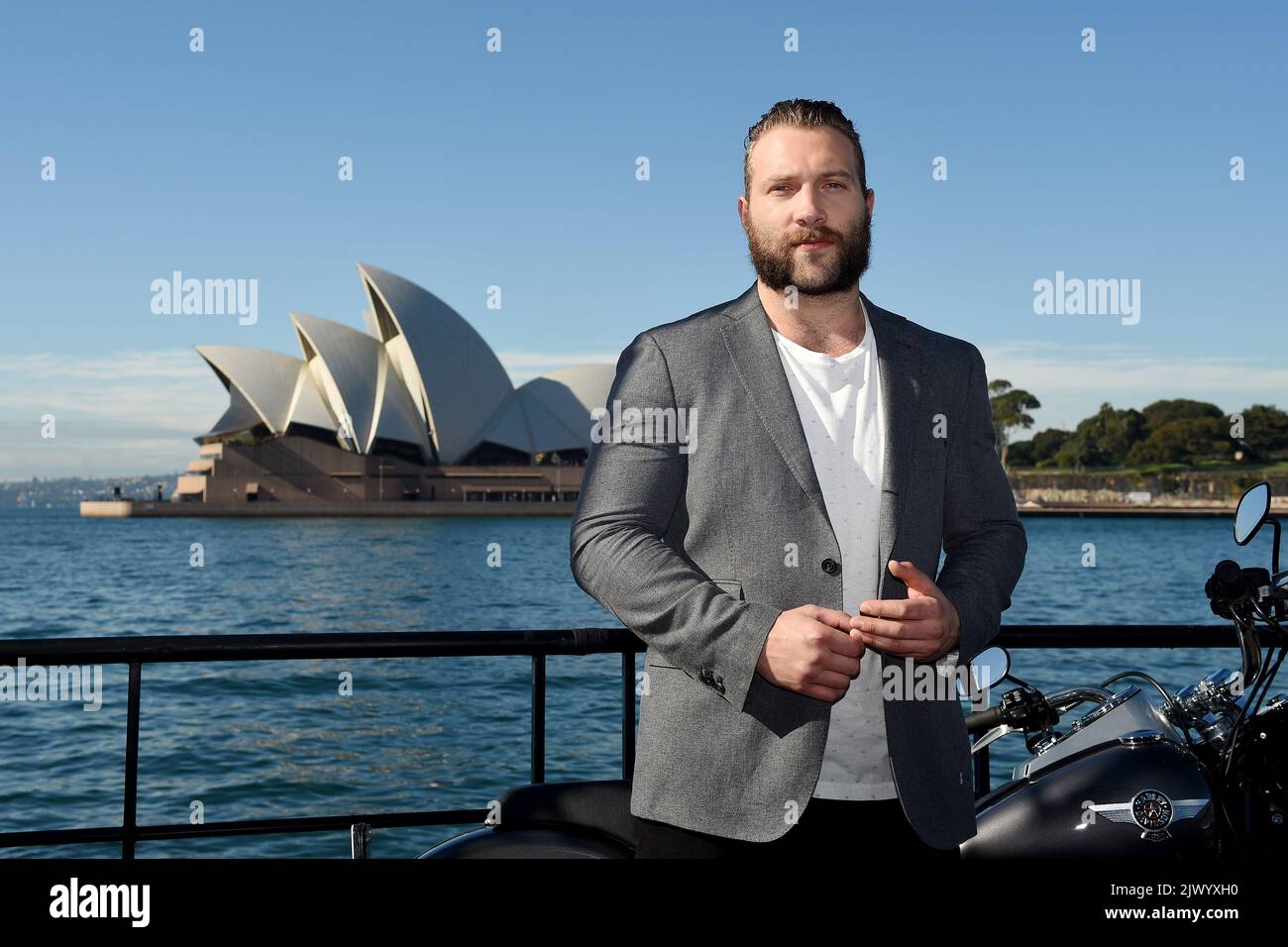 Australian actor Jai Courtney poses for a photograph during a photocall ...