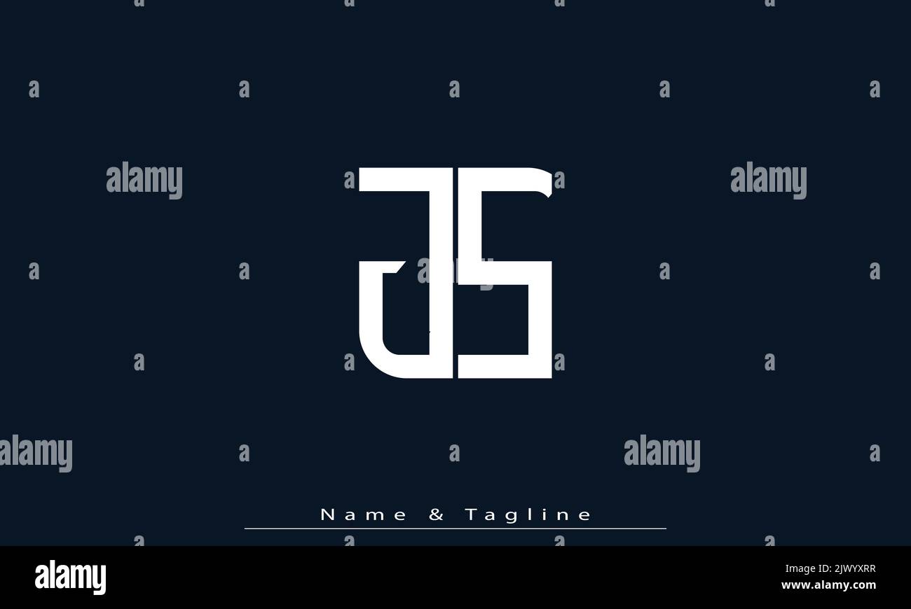 Alphabet letters Initials Monogram logo JS , SJ Stock Vector Image ...