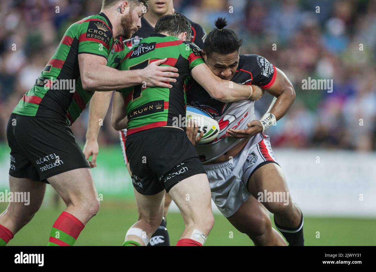 Solomone Kata of the Warriors during the NRL match between the ...