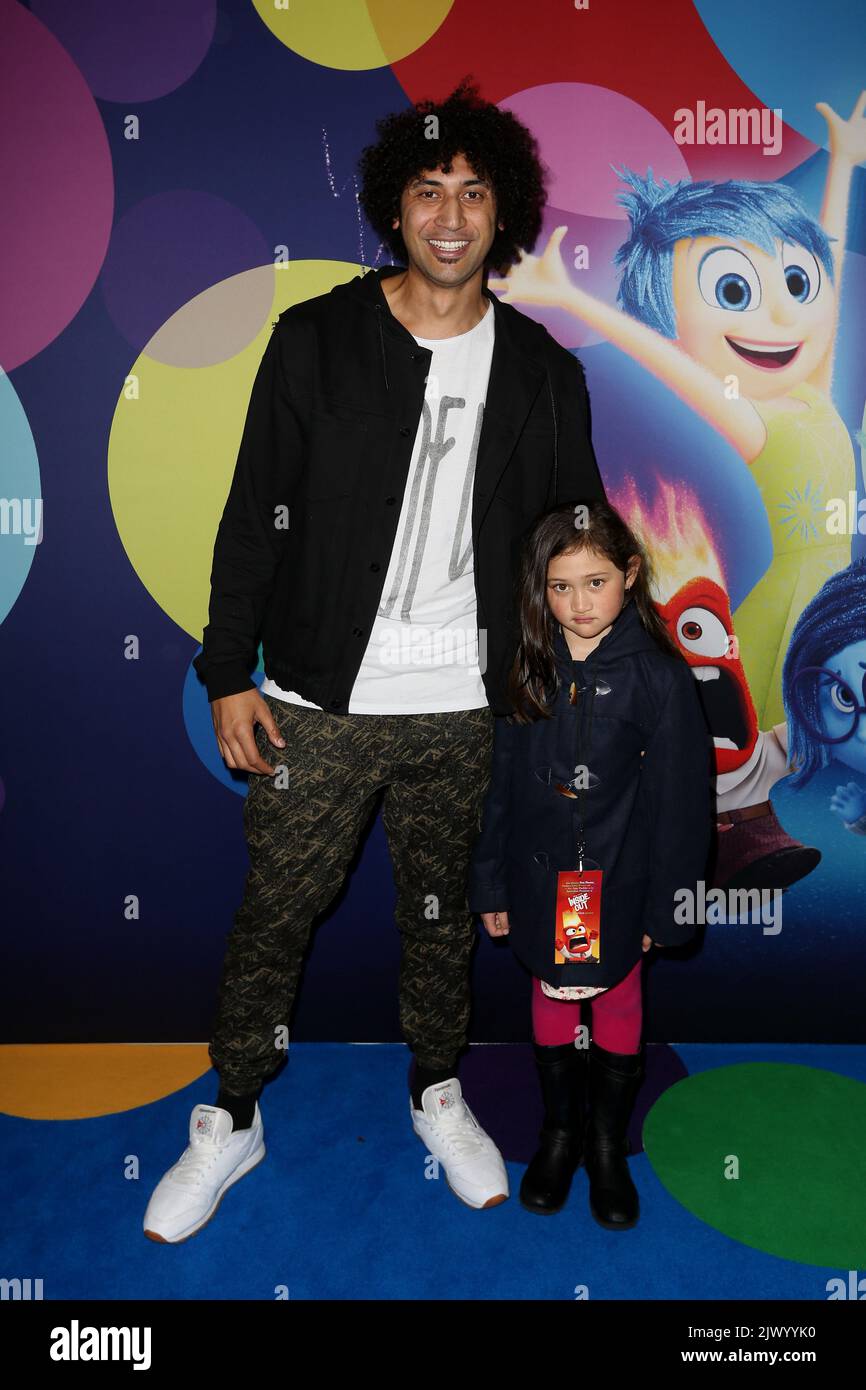 MTV host Krit Schmidt and daughter Milan on the red carpet at the ...