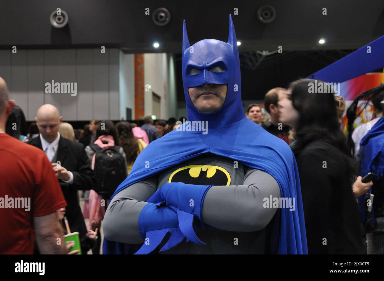 A cosplayer dressed as the iconic DC character Batman at the Supanova ...