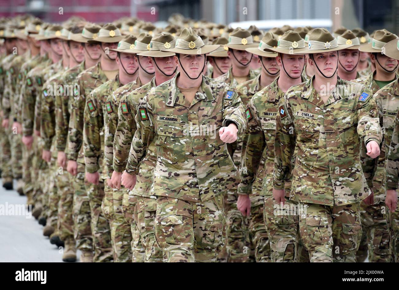 Australian Defence Forces personnel from Force Protection Element 4 ...