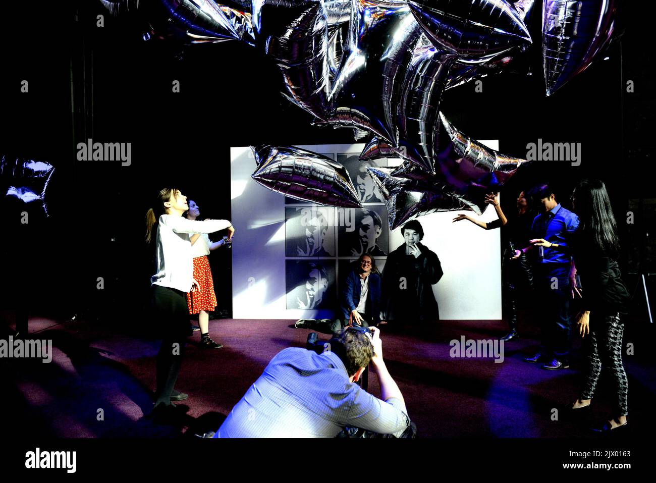 Senior curator contempory art Max Delany poses for photographers at the ...