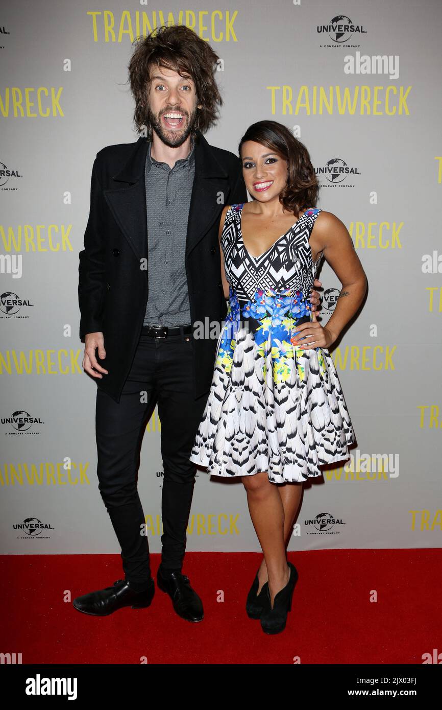 Dan Debuf and Maz Compton walk the red carpet at the Australian premier ...