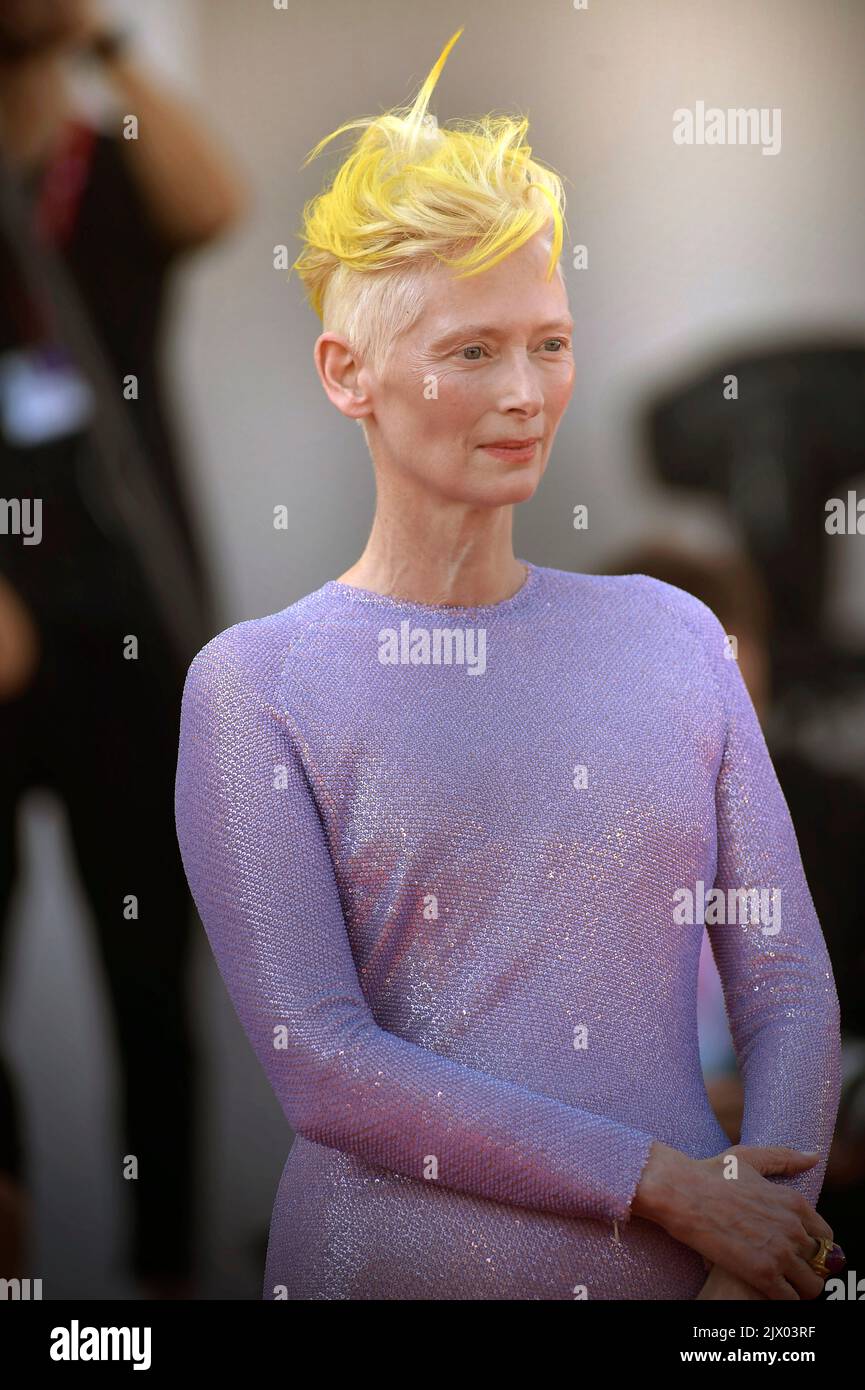 Venice, Italy. 06th Sep, 2022. VENICE, ITALY - SEPTEMBER 06: Tilda ...