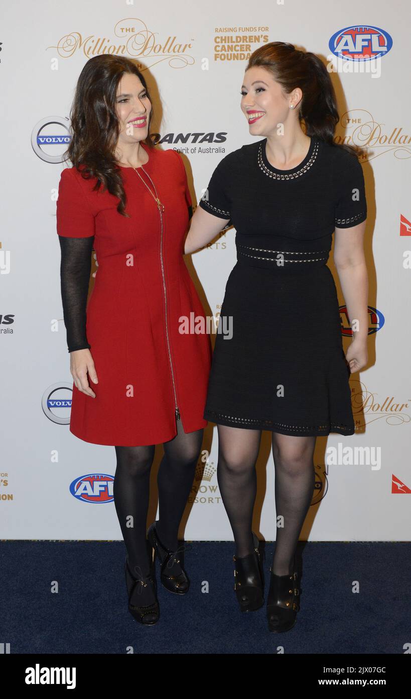 Gretel Packer (left) and her daughter Francesca Packer Barham arrive at ...