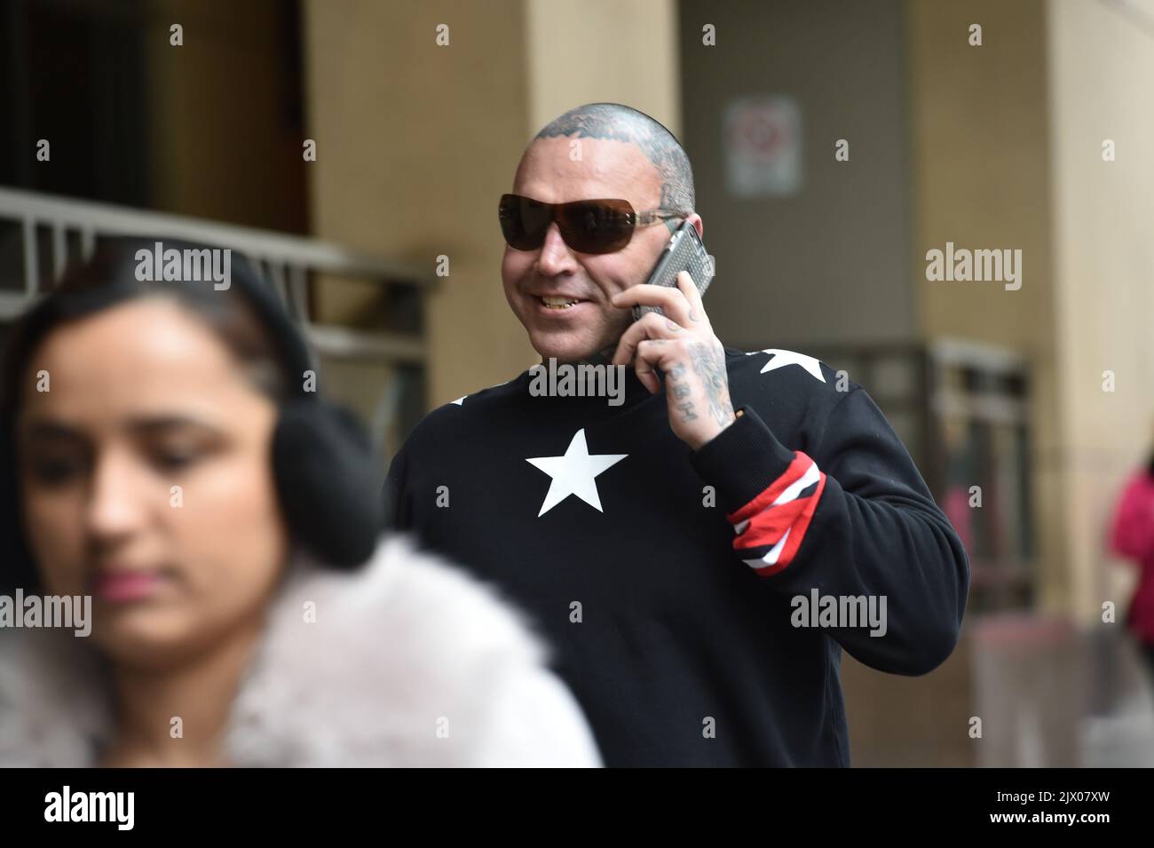 Former sergeant-of-arms Toby Mitchell arrives at Melbourne Magistrates ...