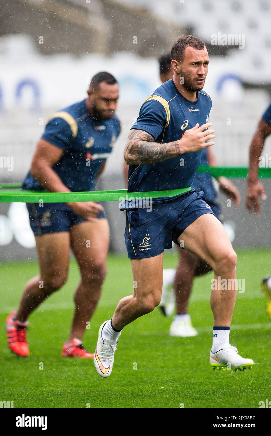 Australian playmaker Quade Cooper during the Captain's Run training ...