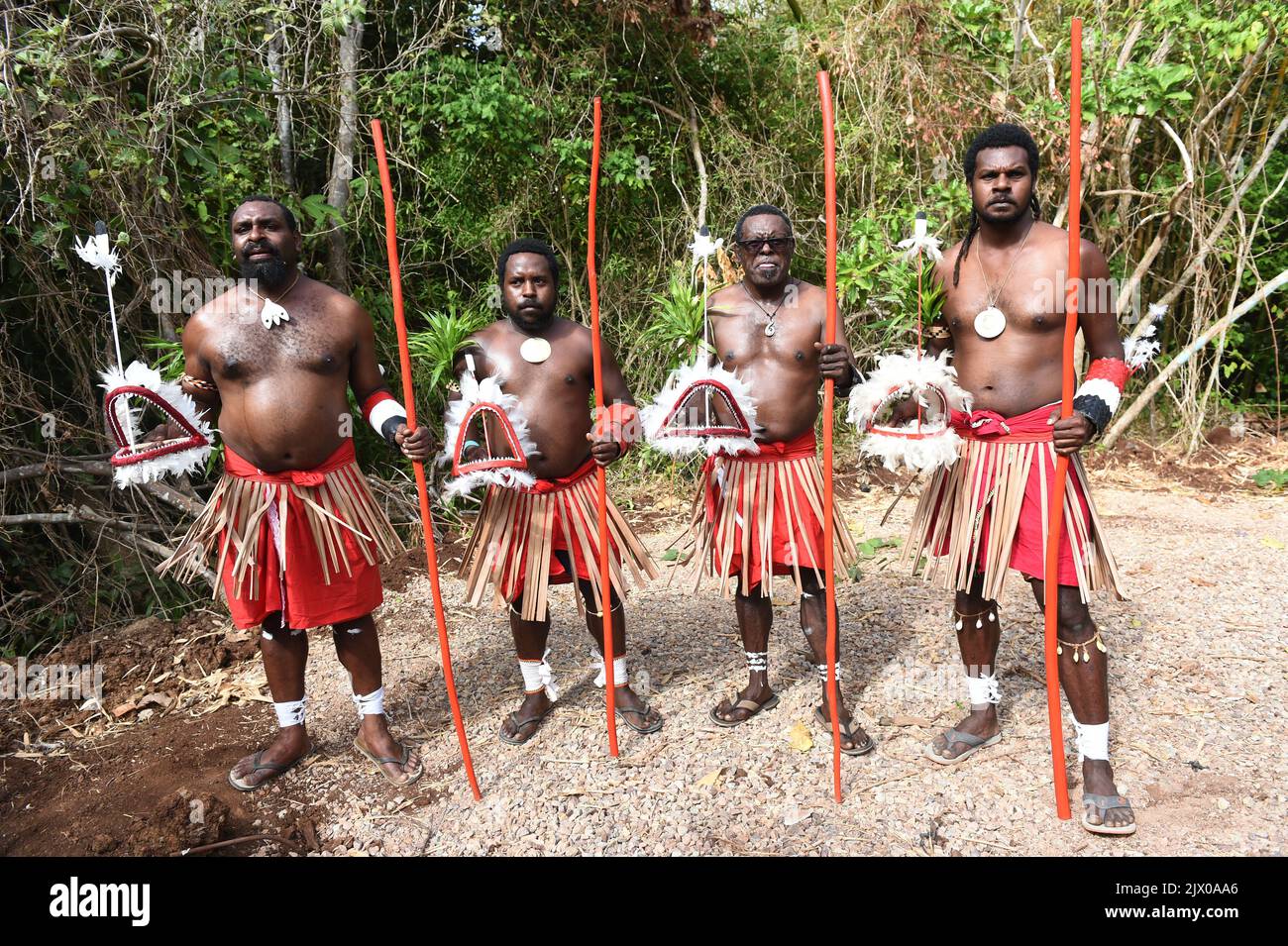 A traditional welcome by the Mer Dancers is given to Prime minister ...