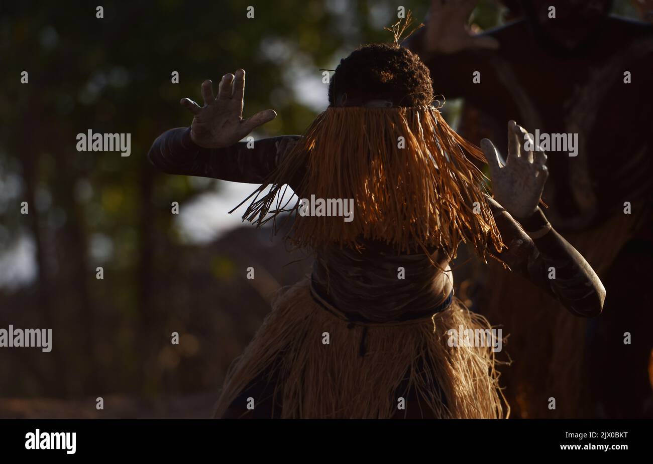 The Injinoo Dance Group rehearse before performing during a welcome to ...