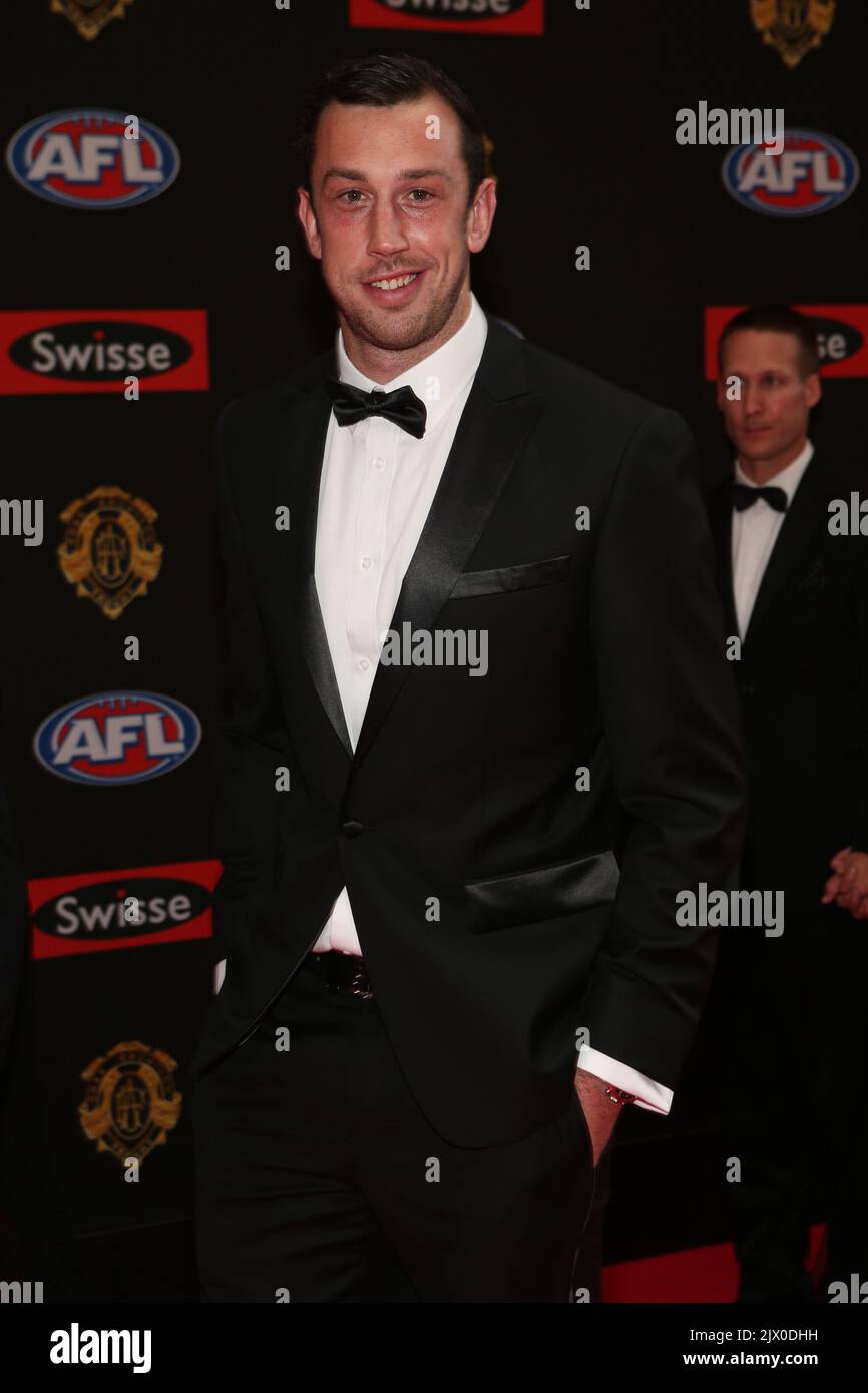 North Melbourne player Todd Goldstein arrives at the Brownlow Medal ...