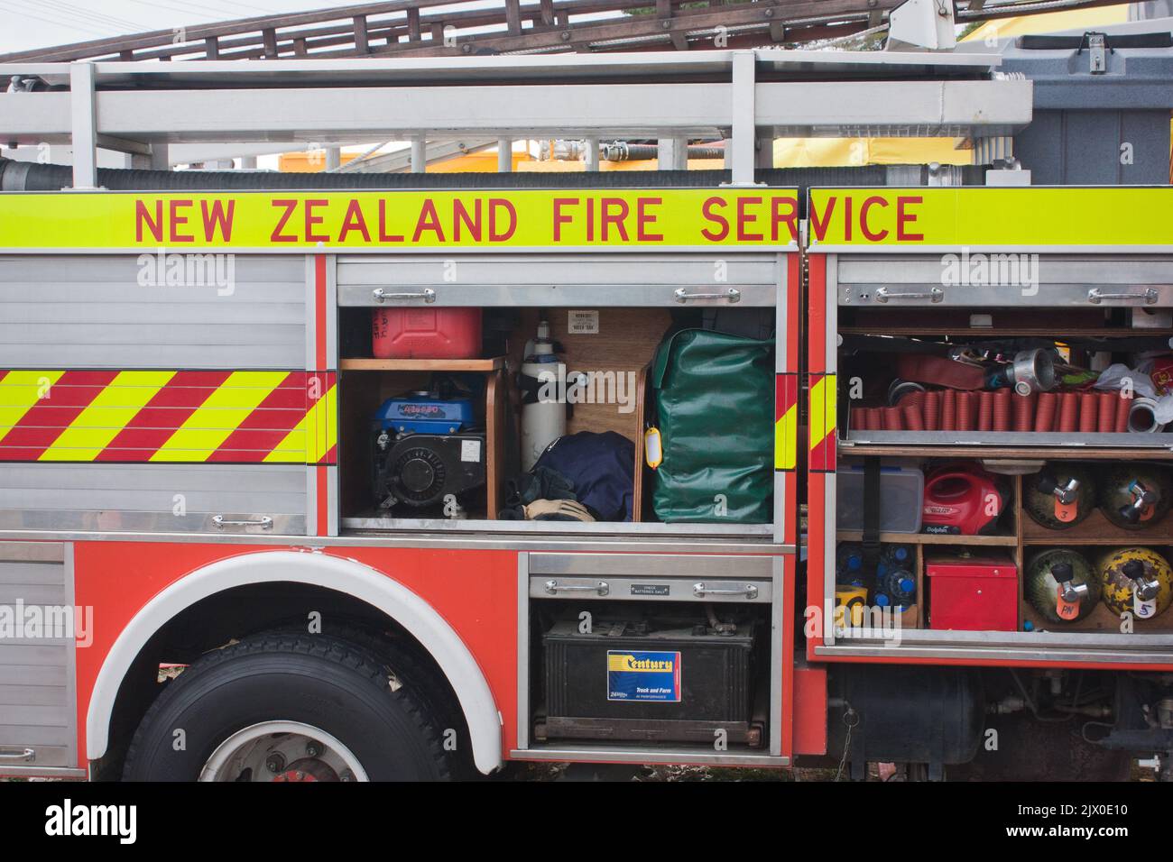 Levin, New Zealand - Feb 10th 2018: New Zealand Fire Engine Stock Photo ...