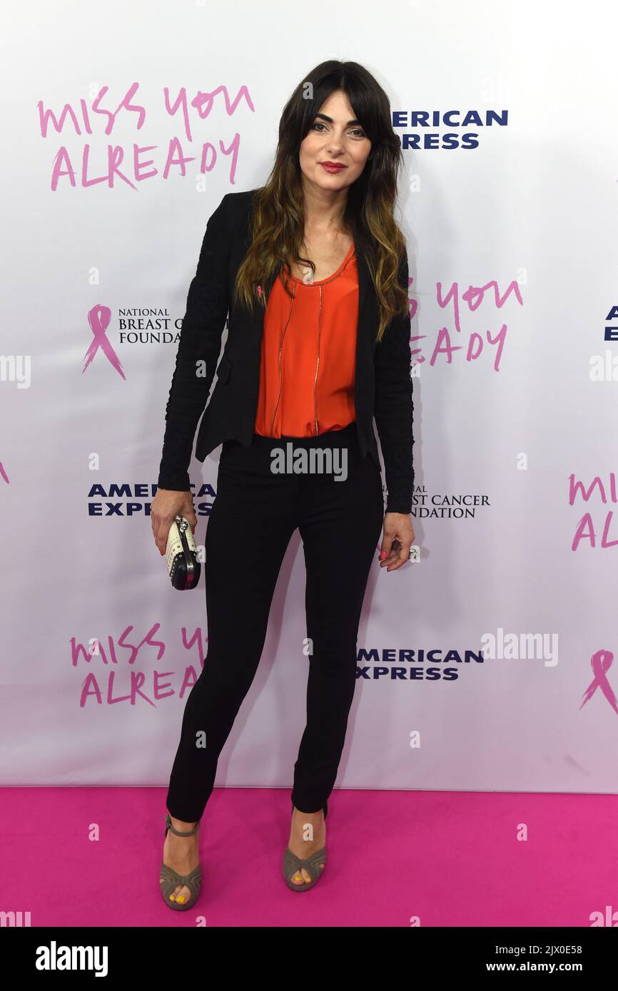 Silvia Colloca arrives for the Australian premiere Miss You Already in ...