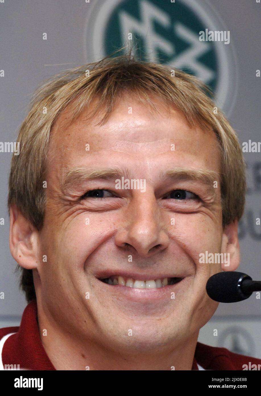 Juergen Klinsmann, head coach of the German national team Stock Photo ...