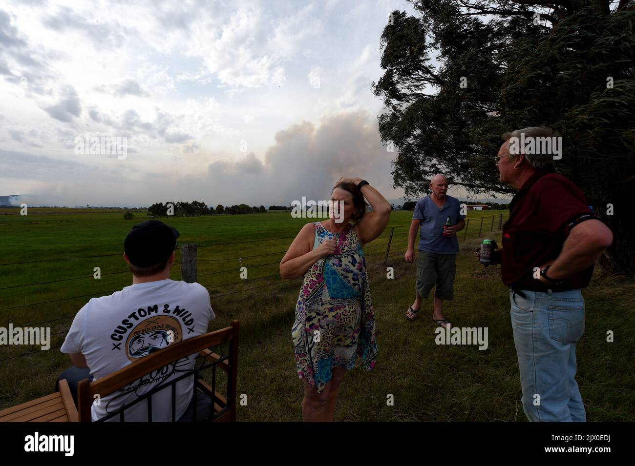 Debbie Garner, from Benlock who evacuated her home because of the ...