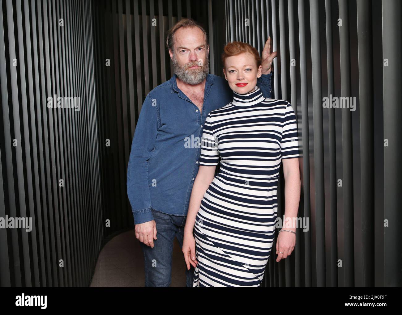 Actors Hugo Weaving and Sarah Snook from the movie 'The Dress Maker ...