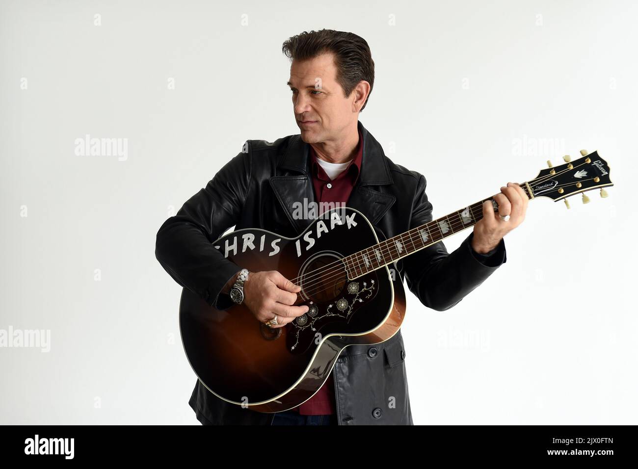 American singer Chris Isaak poses for a photograph in Sydney on ...