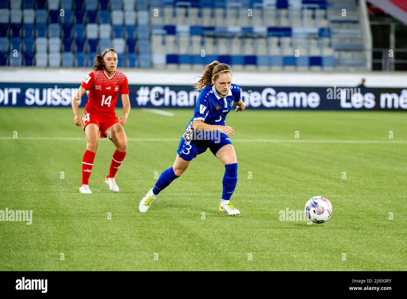 06.09.2022, Lausanne, Stade de la Tuiliere, FIFA World Cup Qualification Women: Switzerland ...