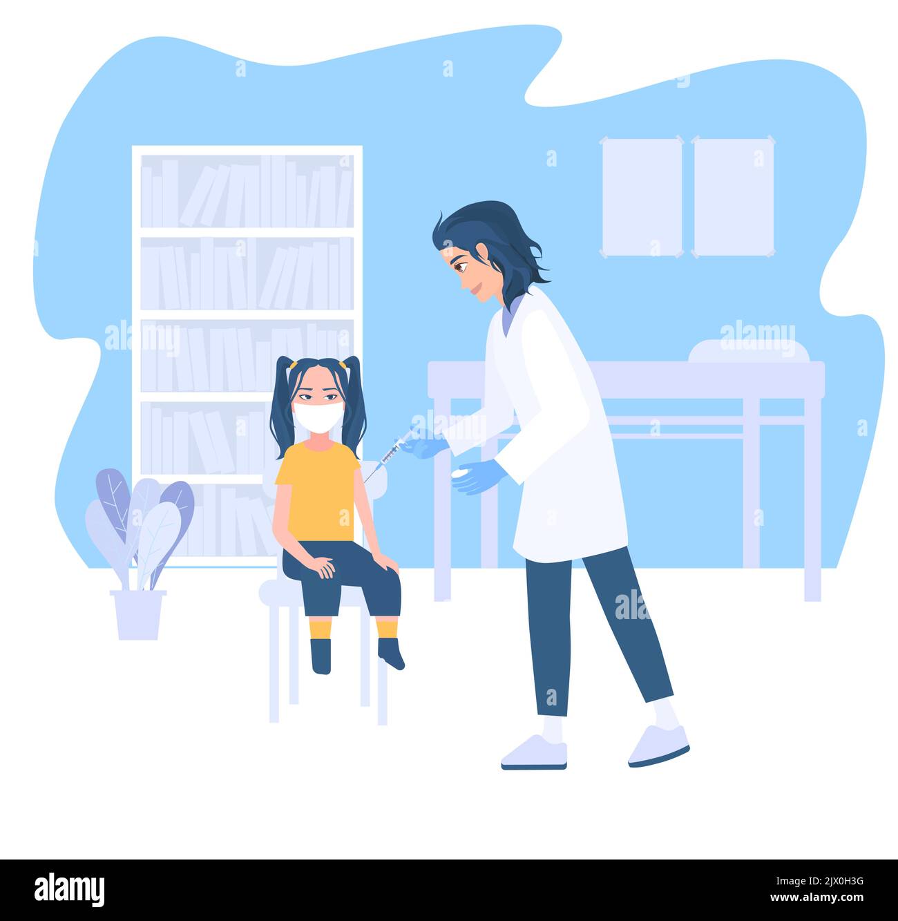 Nurse child patient in Stock Vector Images - Alamy