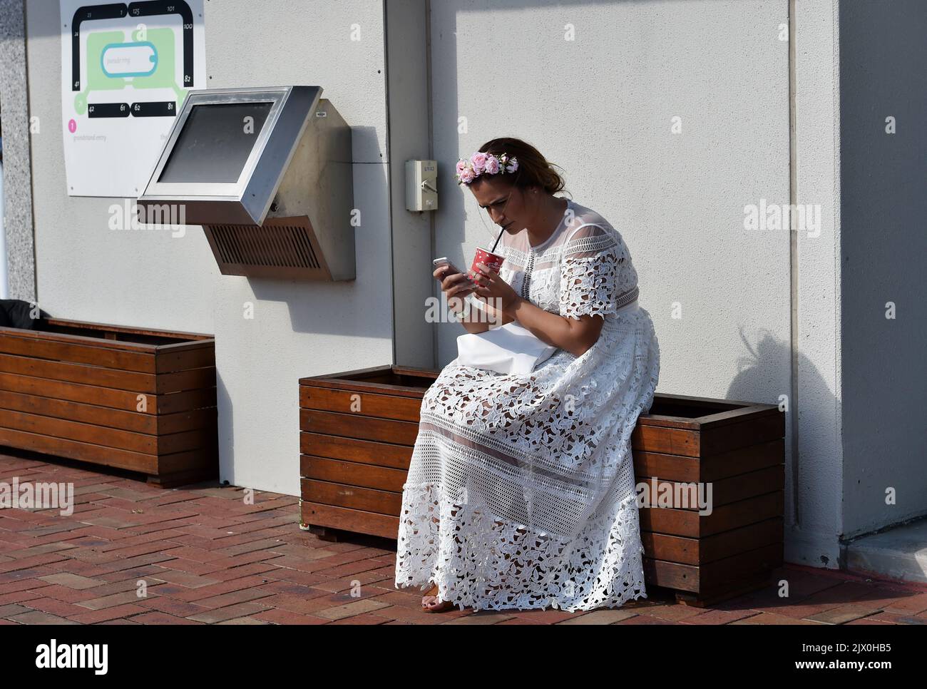 Racegoers on Victoria Derby Day in Flemington Saturday Oct. 31, 2015 ...
