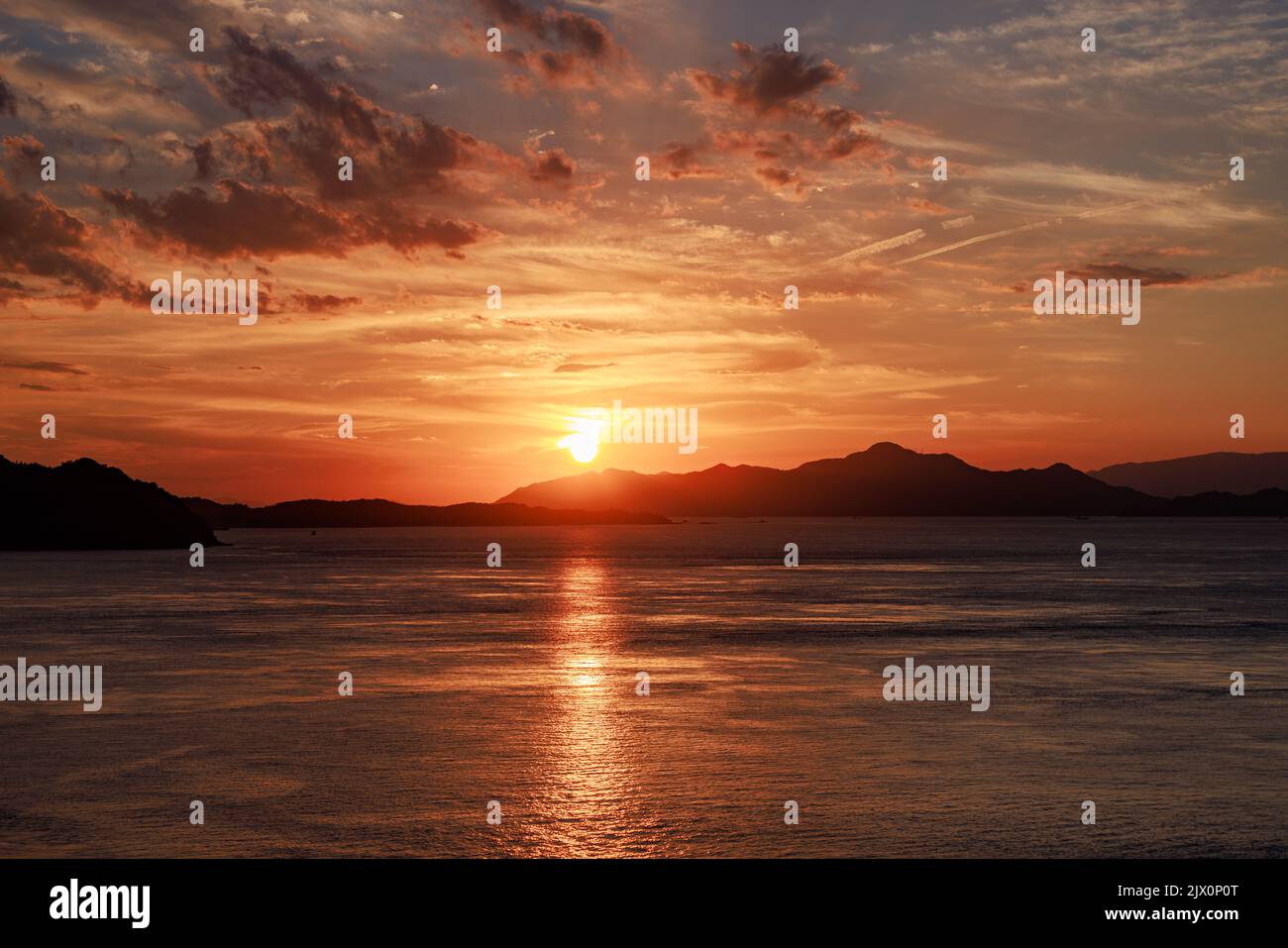 Beautiful sunset reflects on river hi-res stock photography and images ...