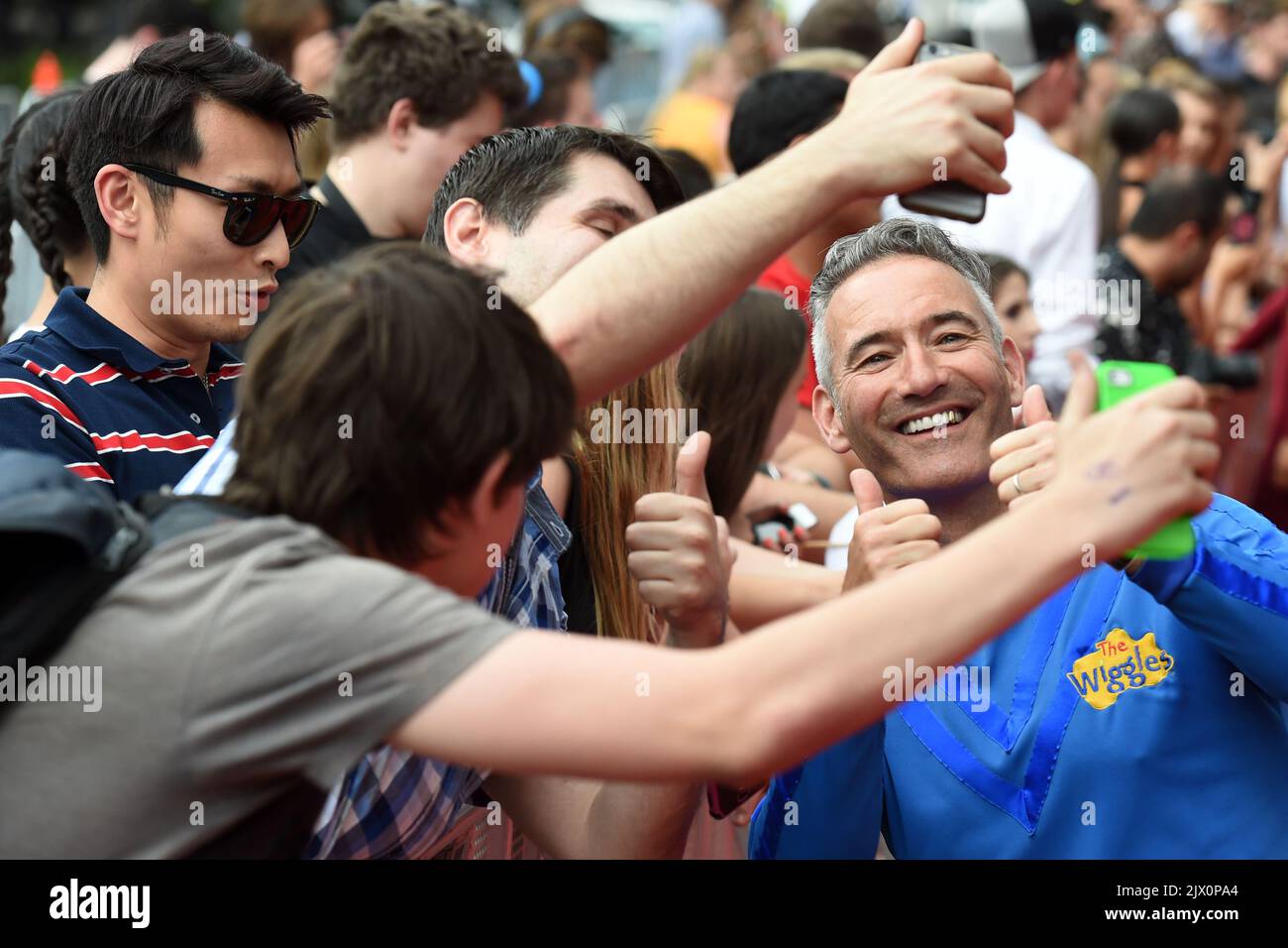 Anthony Field (right) of The Wiggles arrives at the 29th ARIA Awards at ...