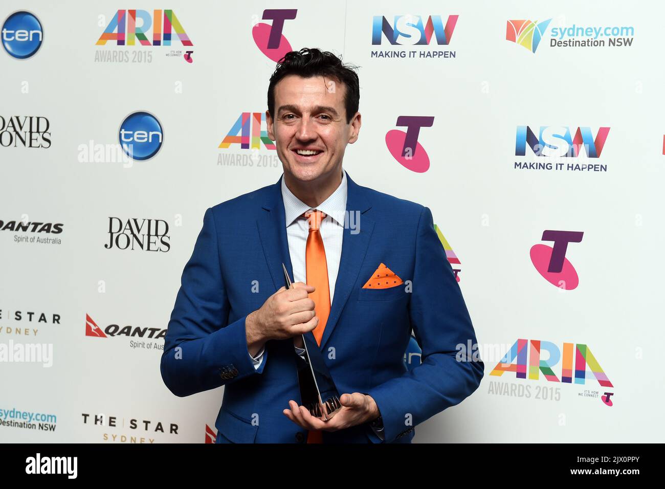 Sam Moran poses for a photograph after winning the ARIA for Best ...