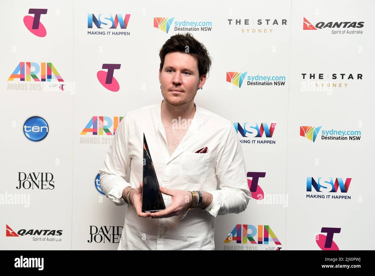 Jarryd James poses for a photograph after winning the ARIA for Best Pop ...
