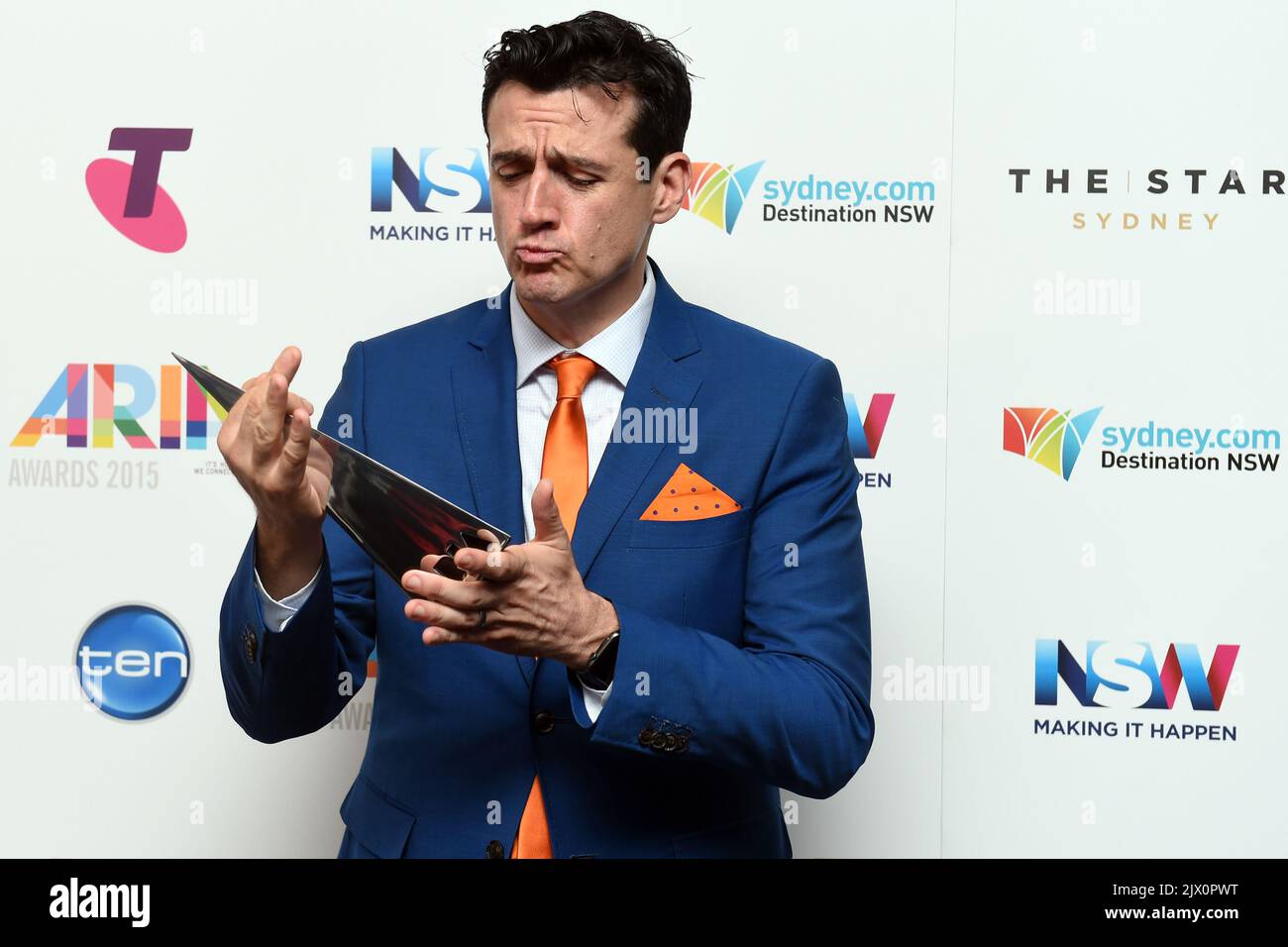Sam Moran poses for a photograph after winning the ARIA for Best ...