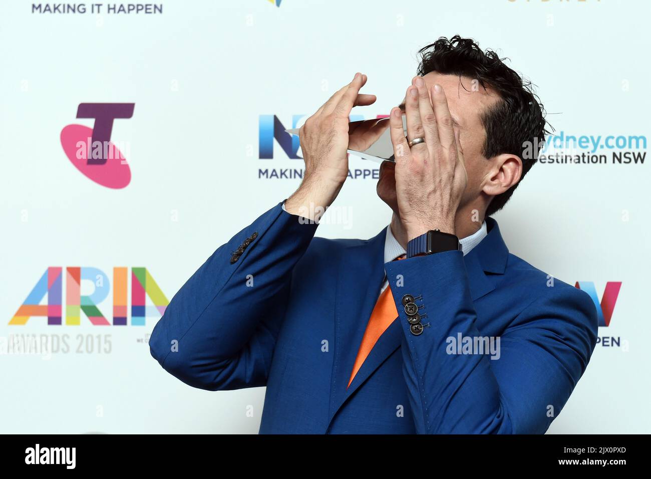 Sam Moran poses for a photograph after winning the ARIA for Best ...