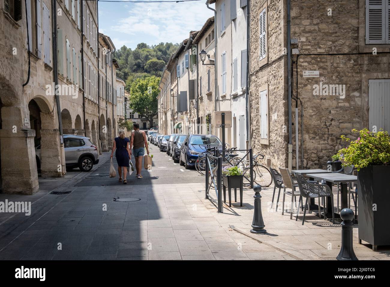 Villeneuve-lès-Avignon Provence south of France a picturesque village ...