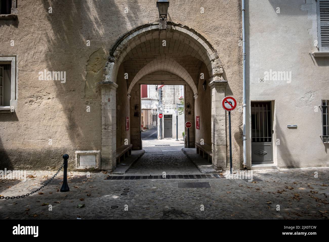 Villeneuve-lès-Avignon Provence south of France a picturesque village ...