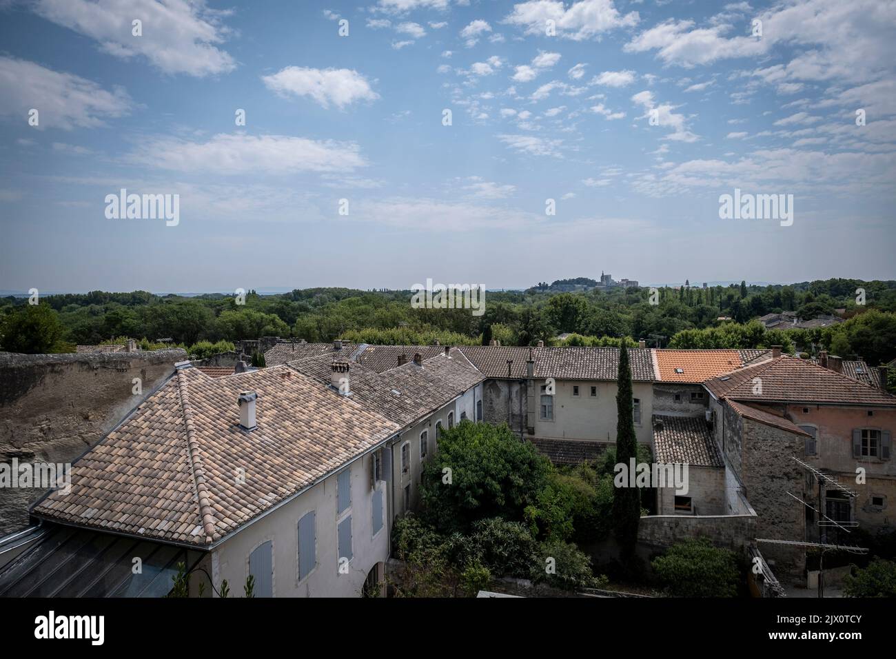 Villeneuve-lès-Avignon Provence south of France a picturesque village ...