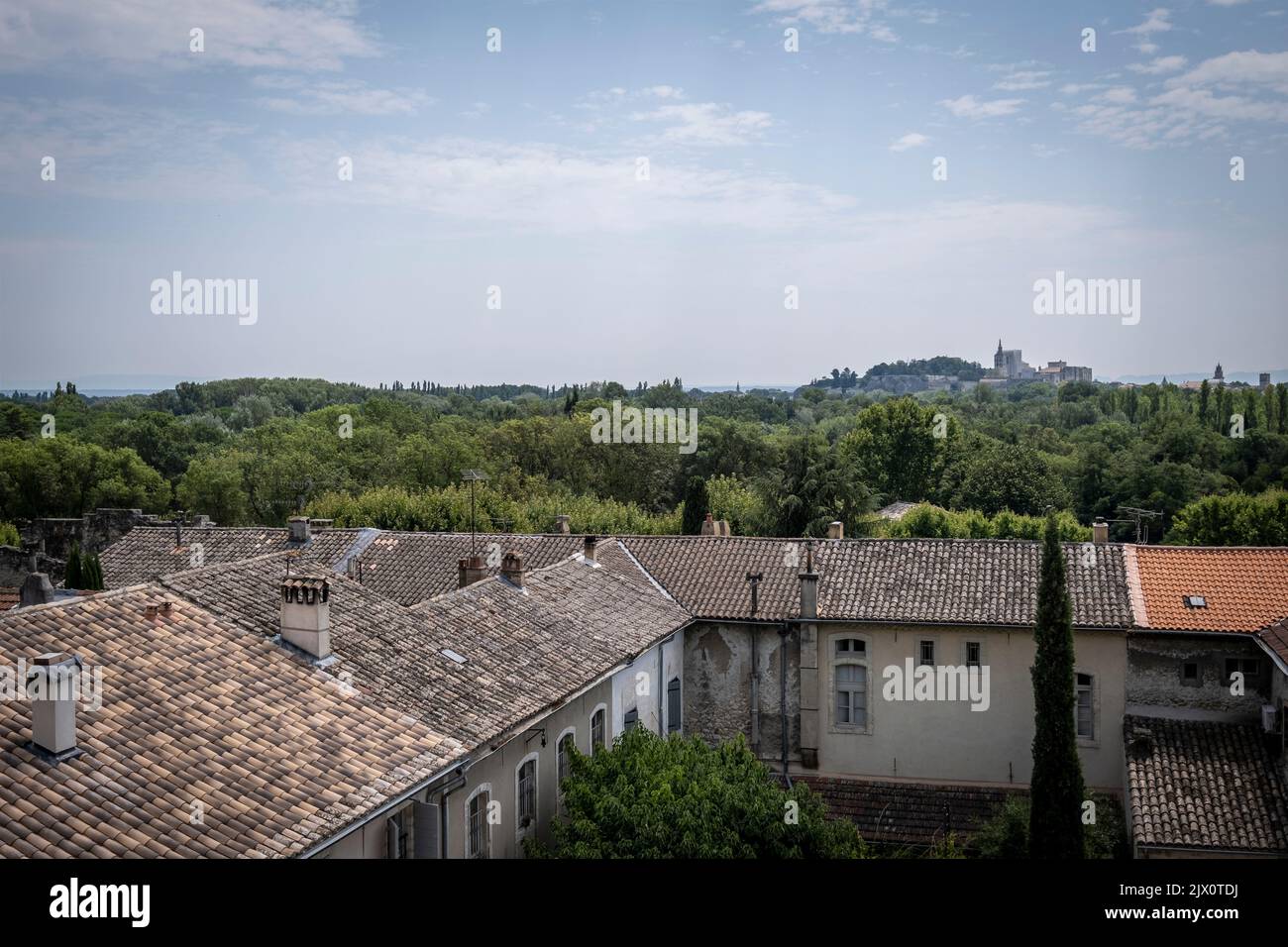 Villeneuve-lès-Avignon Provence south of France a picturesque village ...