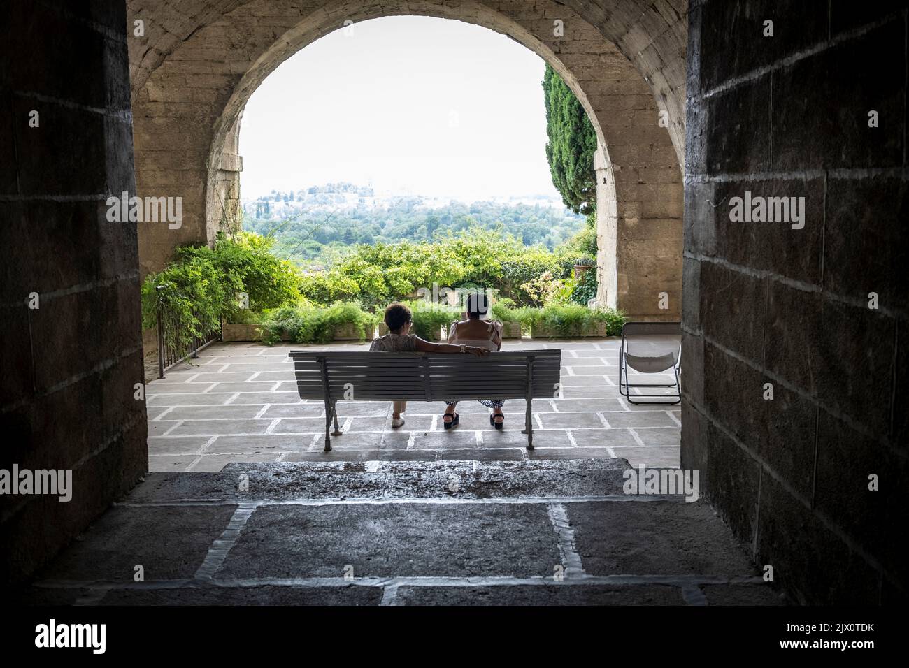 Villeneuve-lès-Avignon Provence south of France a picturesque village ...
